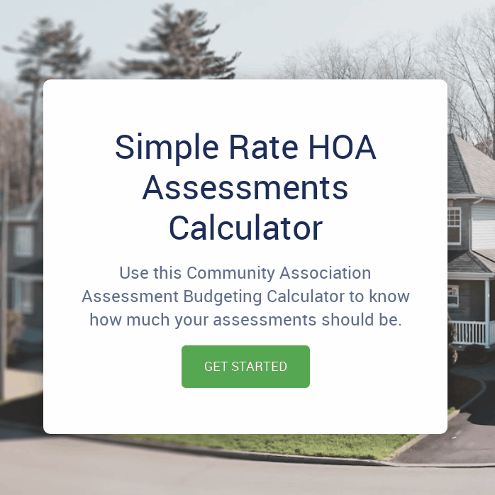 HOA Assessments Calculator from Axela
